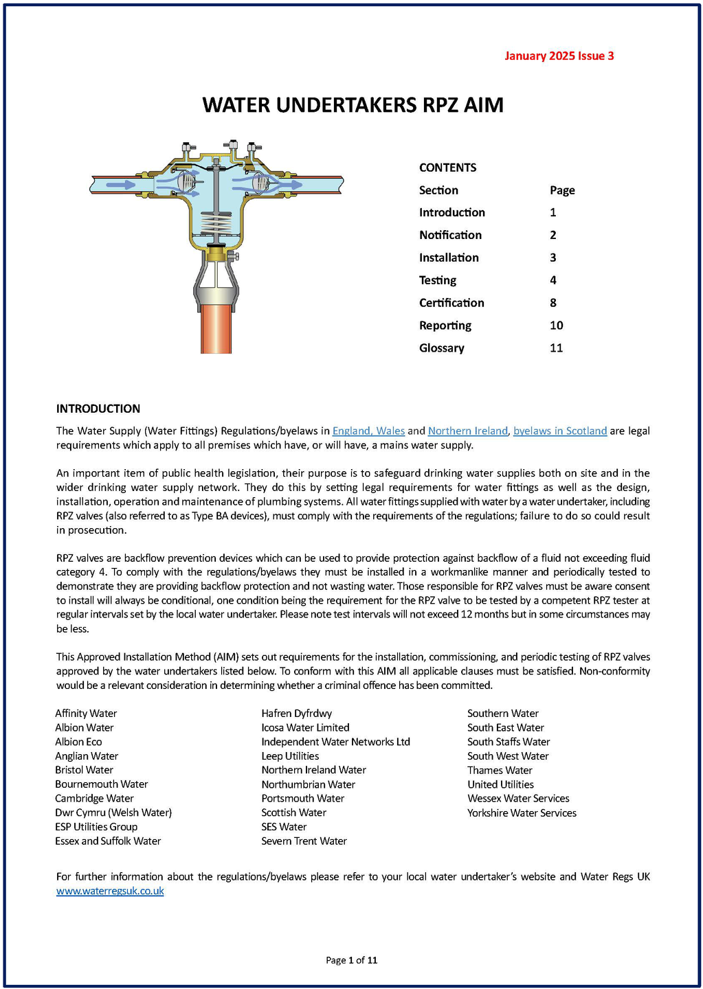 Water Regs UK Limited - RPZ